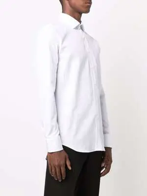 Canali Plain Button Shirt