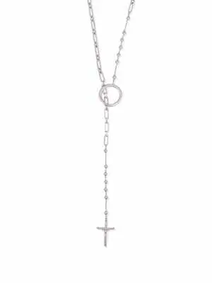 Dolce & Gabbana Beaded Rosary Necklace - Silver