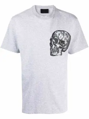 Philipp Plein Skull-print T-shirt - Grey