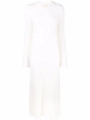 LOULOU DE SAISON Rib-Knit Wool-Cashmere Dress