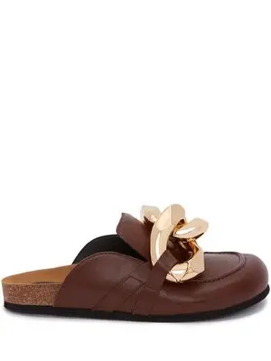 JW Anderson Chain-link Mules - Brown