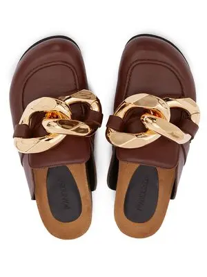 JW Anderson Chain-link Mules - Brown