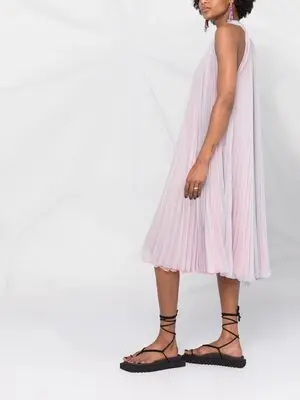 Emilio Pucci Feather Embellished Silk Dress