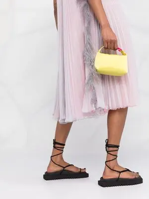 Emilio Pucci Feather Embellished Silk Dress