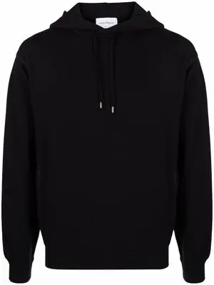 FERRAGAMO Long-sleeved Cotton Hoodie - Black