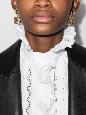 Dolce & Gabbana Dg Logo Clip-on Earrings - Gold