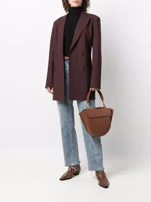 WANDLER Medium Hortensia Shoulder Bag - Brown