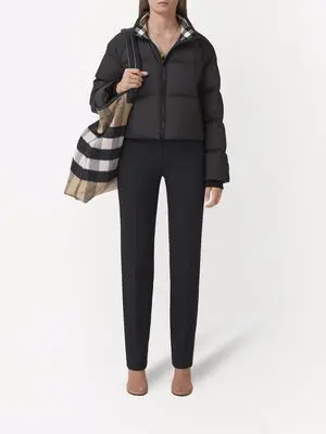 Burberry Cropped Padded Jacket - Black