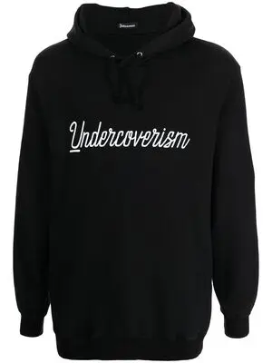 UNDERCOVERISM Cursive Logo-print Hoode