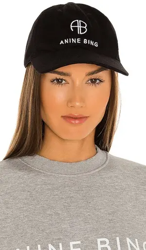 ANINE BING Sport Jeremy Baseball Cap - Black