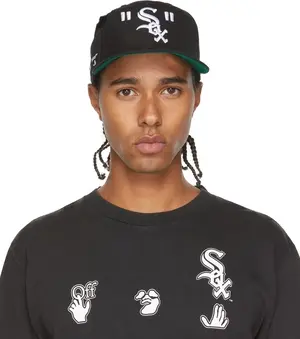 Off-White Off-White Black New Era Edition Chicago White Socks Cap - Black