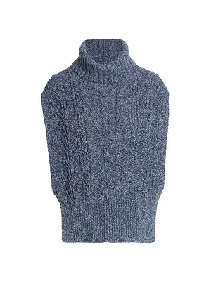 Veronica Beard Veronica Beard Collina Turtleneck Sweater Vest - Navy