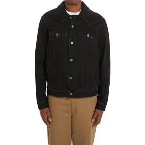 GOLDEN GOOSE Logo Patch Denim Jacket - Black
