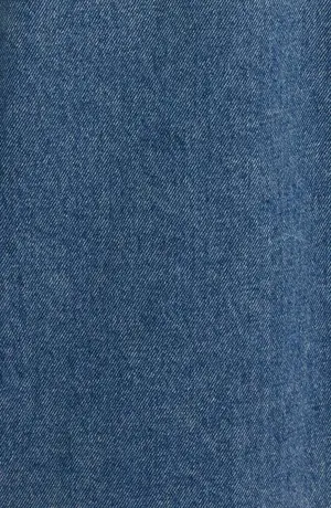 GOLDEN GOOSE Logo Patch Denim Jacket - Medium Blue