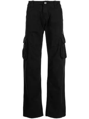 Alpha Industries Black Wash Pants For Men