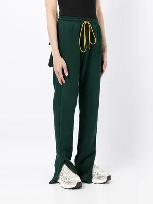 Rhude Oversize Flap-pocket Logo-embroidered Track Pants