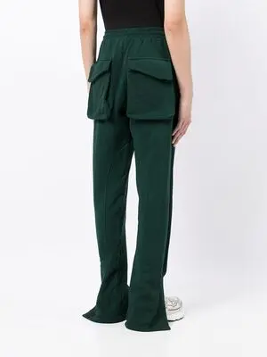 Rhude Oversize Flap-pocket Logo-embroidered Track Pants