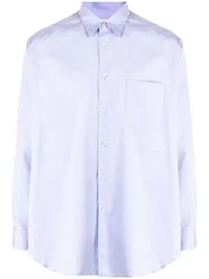 Comme Des Garçons Long-sleeve Cotton Shirt - Purple