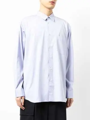 Comme Des Garçons Long-sleeve Cotton Shirt - Purple