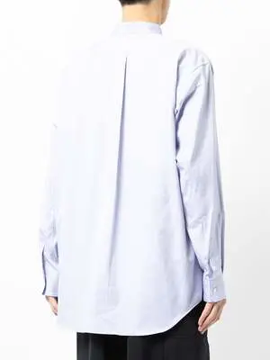 Comme Des Garçons Long-sleeve Cotton Shirt - Purple