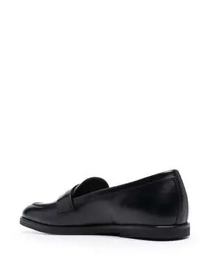 SCAROSSO Monica Leather Loafers - Black