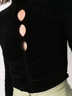MSGM Cut-out Knit Top