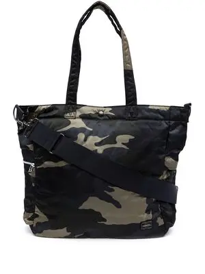 PORTER-YOSHIDA & CO Camouflage Tote Bag - Blue