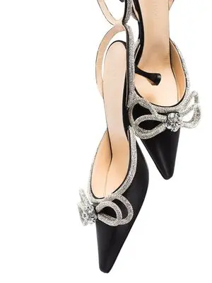 Mach & Mach Double Bow 65mm Pumps - Black