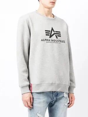 Alpha Industries Logo Print Sweatshirt