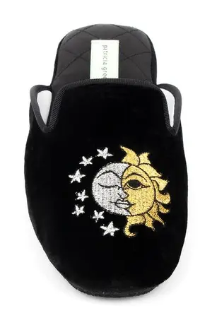 PATRICIA GREEN Sun Moon Star Embroidered Slipper