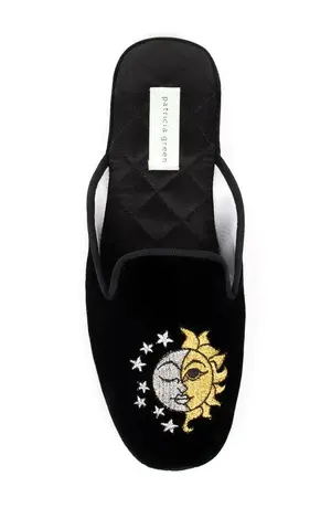 PATRICIA GREEN Sun Moon Star Embroidered Slipper