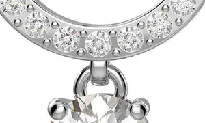 SWAROVSKI Constella Crystal Circle Stud Earrings - Silver/clear Crystal