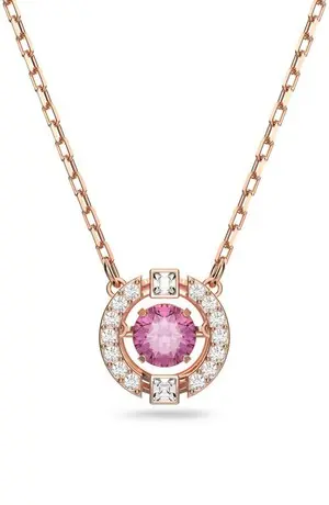 SWAROVSKI Swarovski Una Pendant Necklace Pink