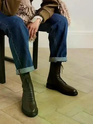 Legres Leather Ankle Boots - Brown