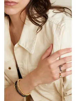 SYDNEY EVAN Large Love 14-karat Sapphire Ring