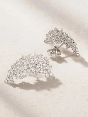 ANANYA Scatter 18-karat White Diamond Earrings