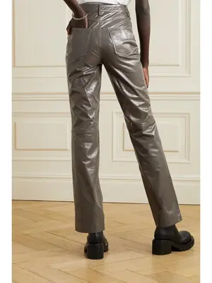 Remain Birger Christensen Lynn Leather Straight-leg Pants