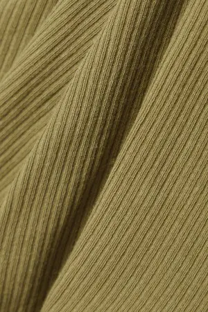 BASERANGE Net Sustain Pam Ribbed Stretch-organic Cotton Soft-cup Bra