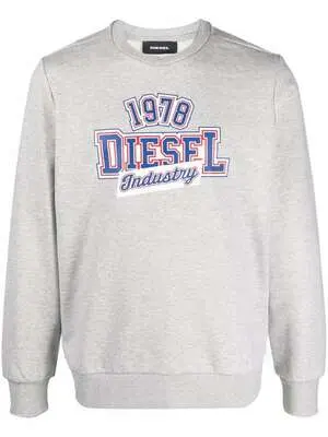DIESEL® Logo Print Cotton Sweatshirt