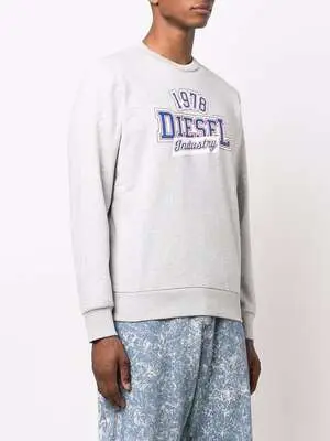 DIESEL® Logo Print Cotton Sweatshirt