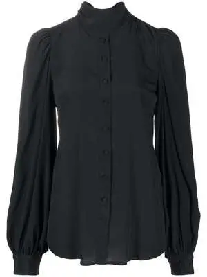 Wandering Stand-up Collar Blouse