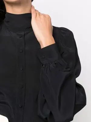 Wandering Stand-up Collar Blouse