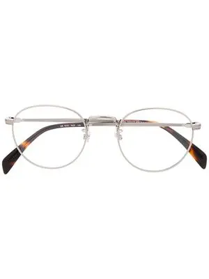 DB EYEWEAR BY DAVID BECKHAM Thin Frame Rounded Glasses - Silver