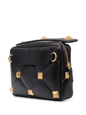 Valentino Garavani Roman Stud Diamond-quilted Clutch