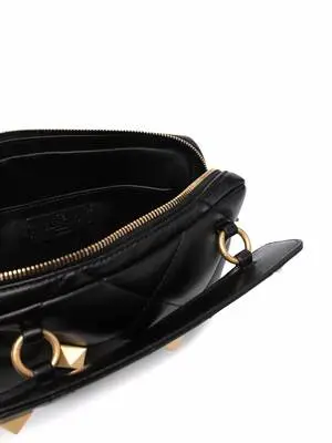 Valentino Garavani Roman Stud Diamond-quilted Clutch