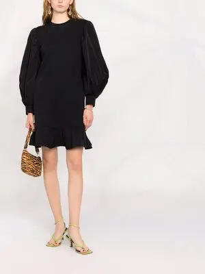 Karl Lagerfeld Puff Sleeve Sweatdress