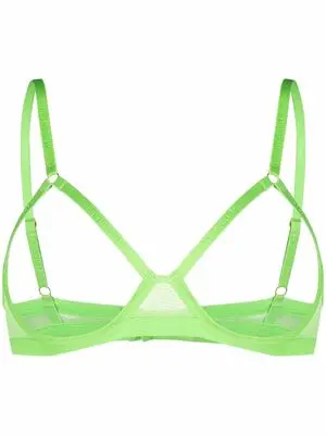 MAISON CLOSE Corps À Corps Neon Bra - Green