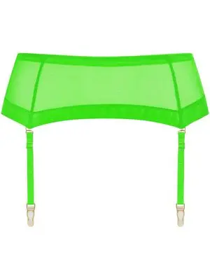 MAISON CLOSE Corps À Corps Neon Garter Belt - Green