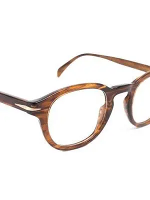 DB EYEWEAR BY DAVID BECKHAM Tortoiseshell-effect Round-frame Glasses
