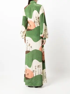 green emerald velvet dress Juliana SS25